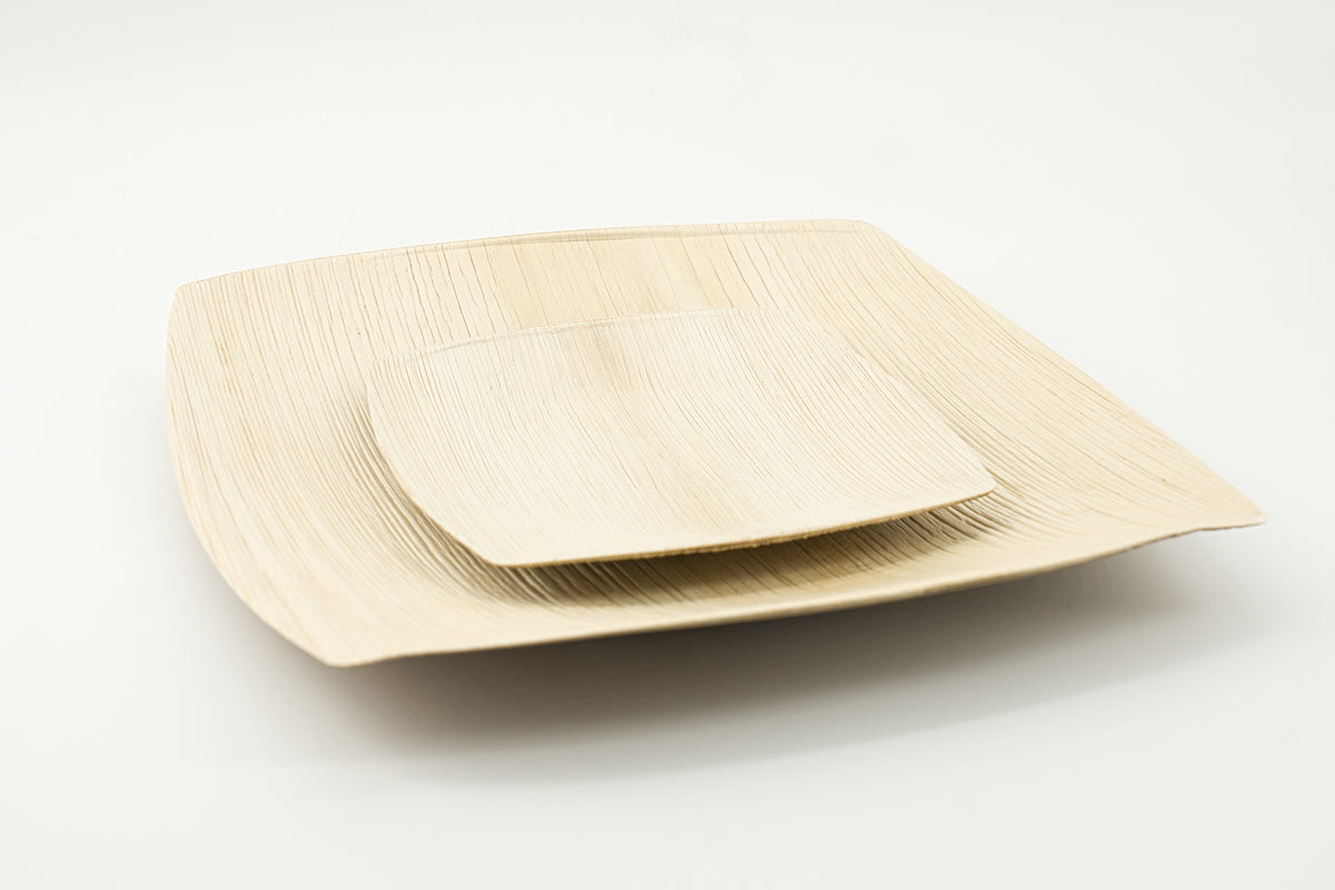 Party Eco Dinnerware Set of 400 pcs | 6" & 10" Square Plates ...
