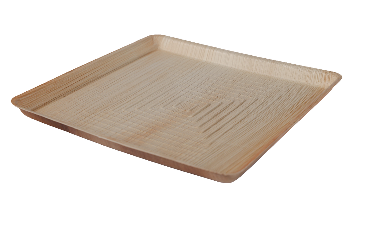 12" Palm Leaf Tray with Seperate Paper Top Lid, 10 pack or 100 case ...